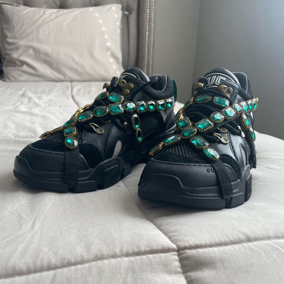 Gucci | Shoes | Black Gucci Sneakers | Poshmark
